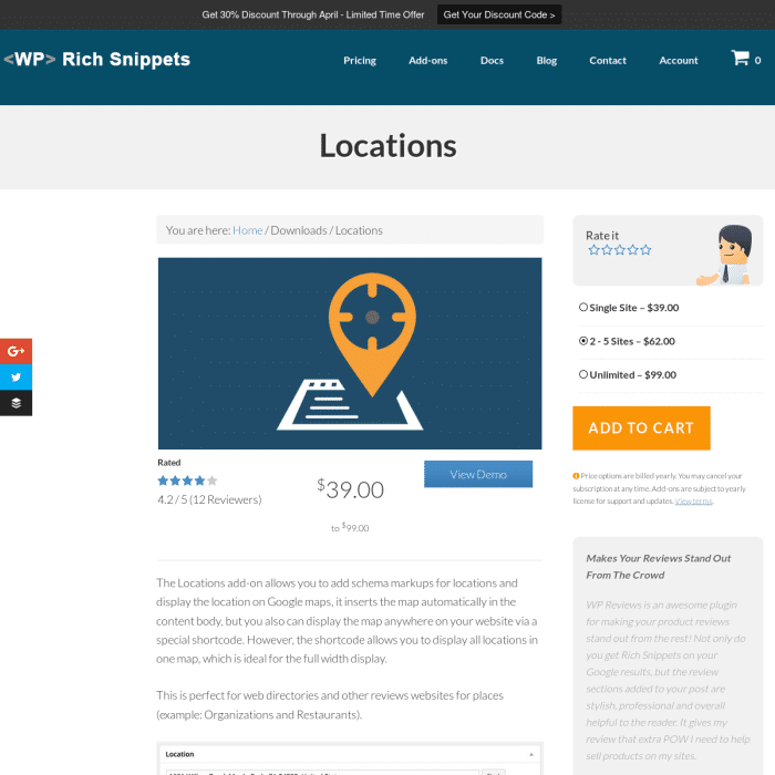 WP Rich Snippets Locations Addon v1.2 | GPL Vault